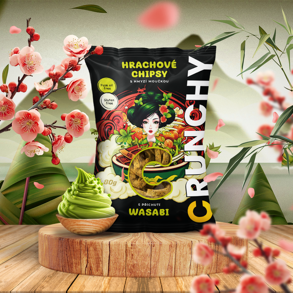 Crunchy hrachové chipsy s cvrččím proteinem - zdravá nálož chuti a ...